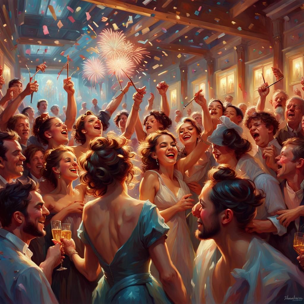 Partying - AI Generated Artwork - NightCafe Creator