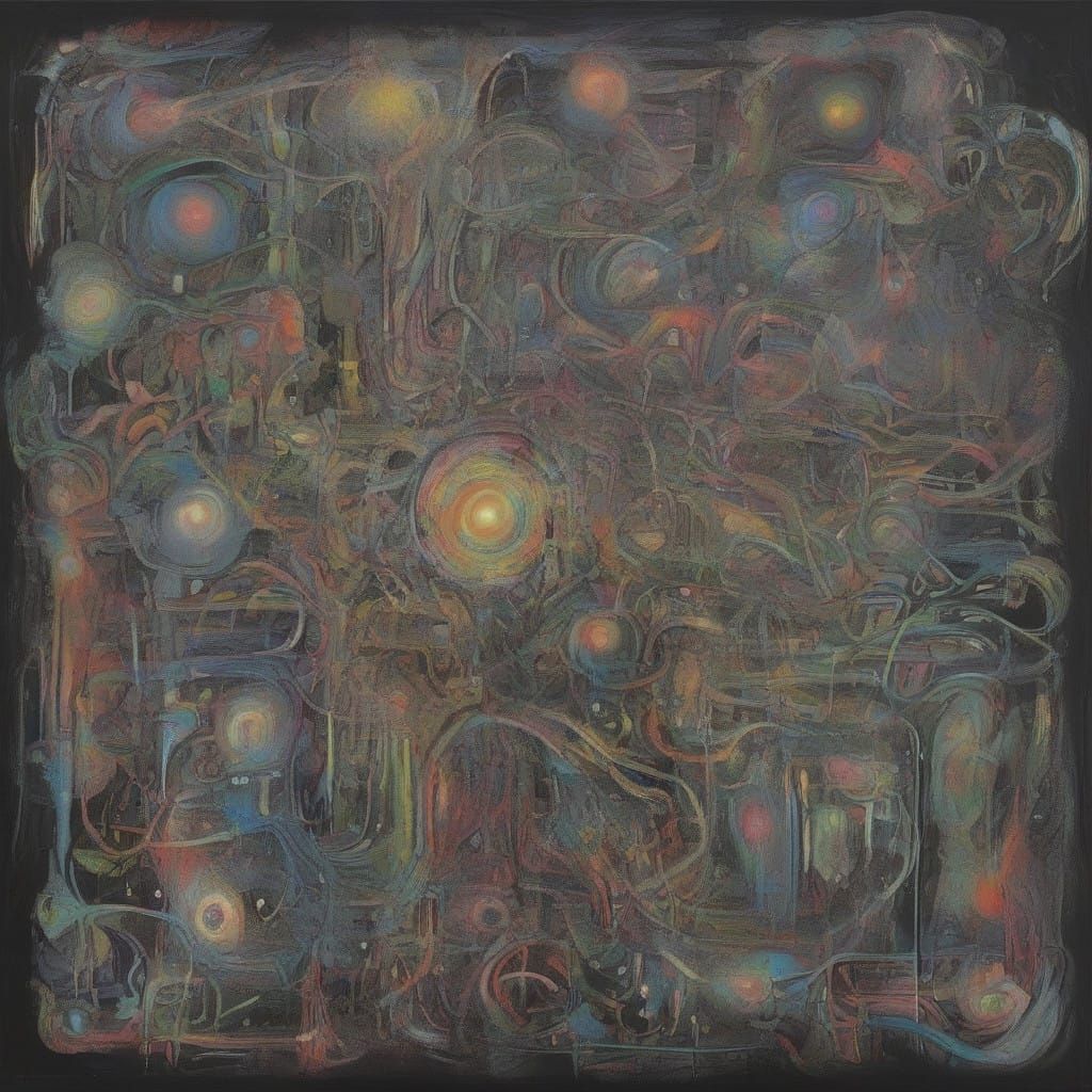 Abstract Battle - Surreal Bioluminescent Battle Unfolds in M...