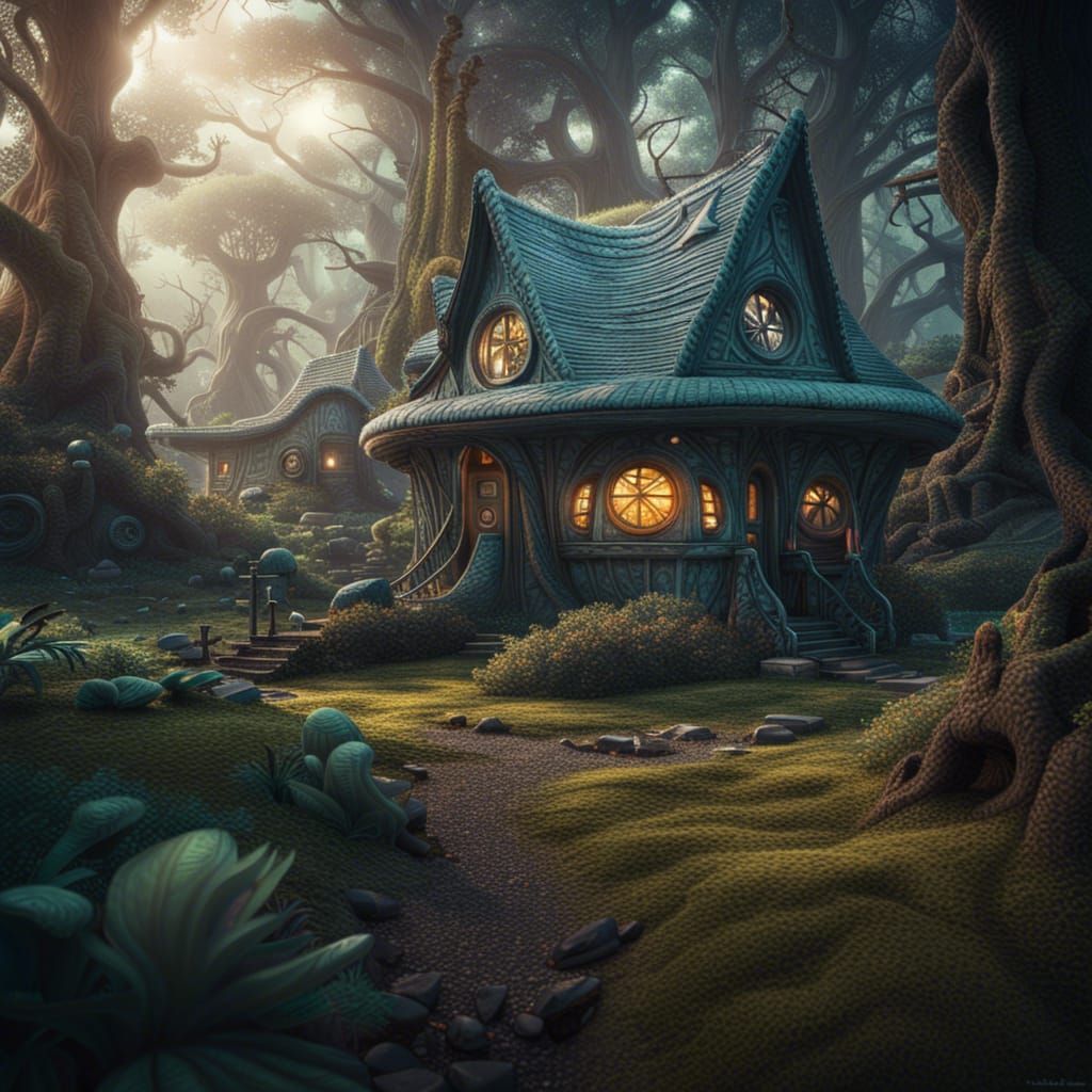 Alien Huts - AI Generated Artwork - NightCafe Creator