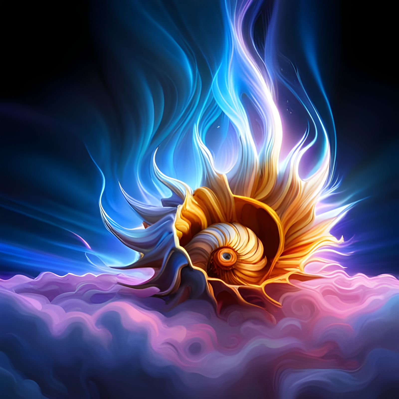 Magical shell - AI Generated Artwork - NightCafe Creator