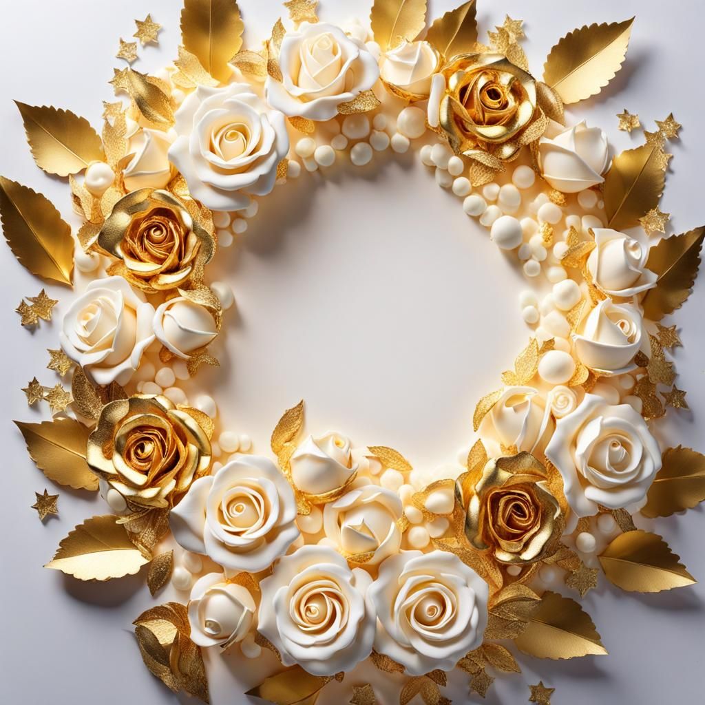 White Chocolate Roses I - AI Generated Artwork - NightCafe Creator