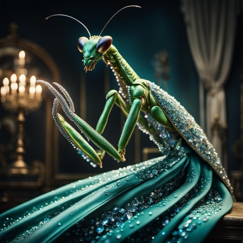 evening gown made from crystals - AI Generated Artwork - NightCafe Creator