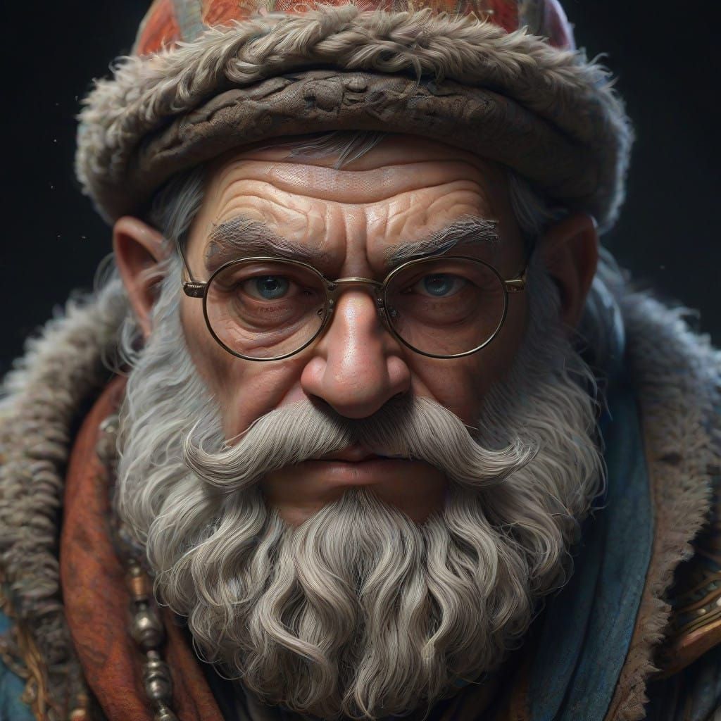 Grizzled Gruff Dwarf Rune Carver - Dwarf Rune Carver in Baro...