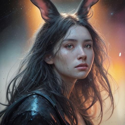 The rabbit girl - AI Generated Artwork - NightCafe Creator