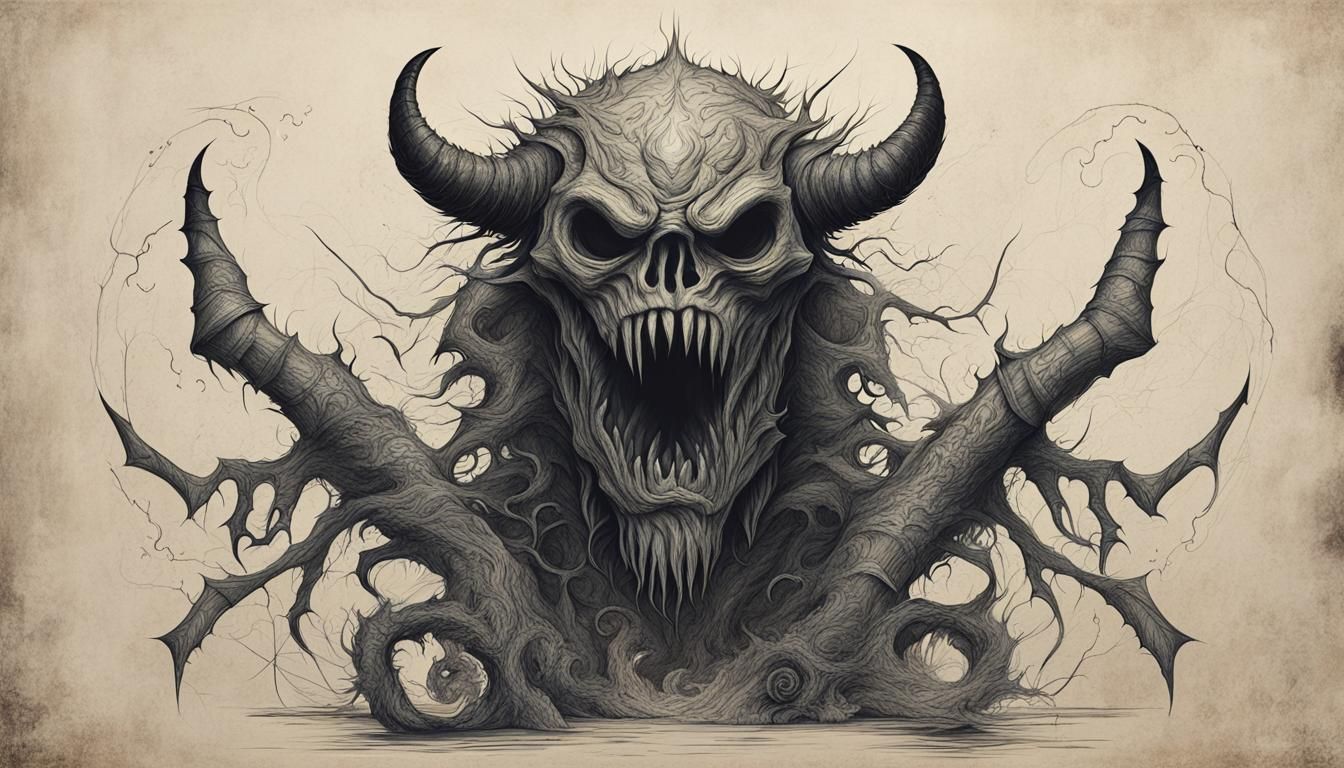 weird monster drawings - AI Generated Artwork - NightCafe Creator