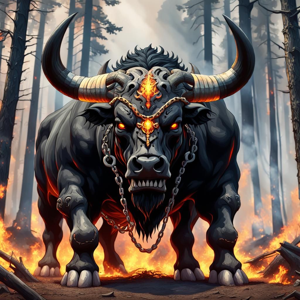 Angry Bull - AI Generated Artwork - NightCafe Creator