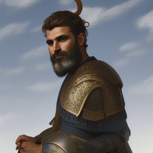 A Sassanid Persian Savaran (noble warrior) - AI Generated Artwork ...