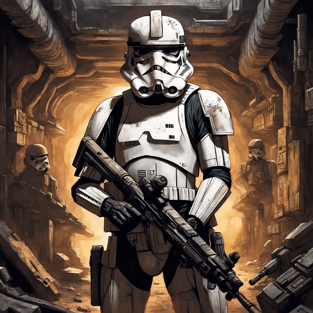 Stormtrooper military police - Imperial Stormtrooper in Gri...