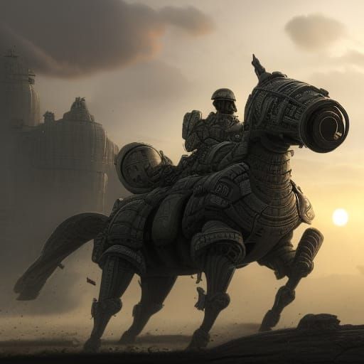 Dread Cavalryman - AI Generated Artwork - NightCafe Creator