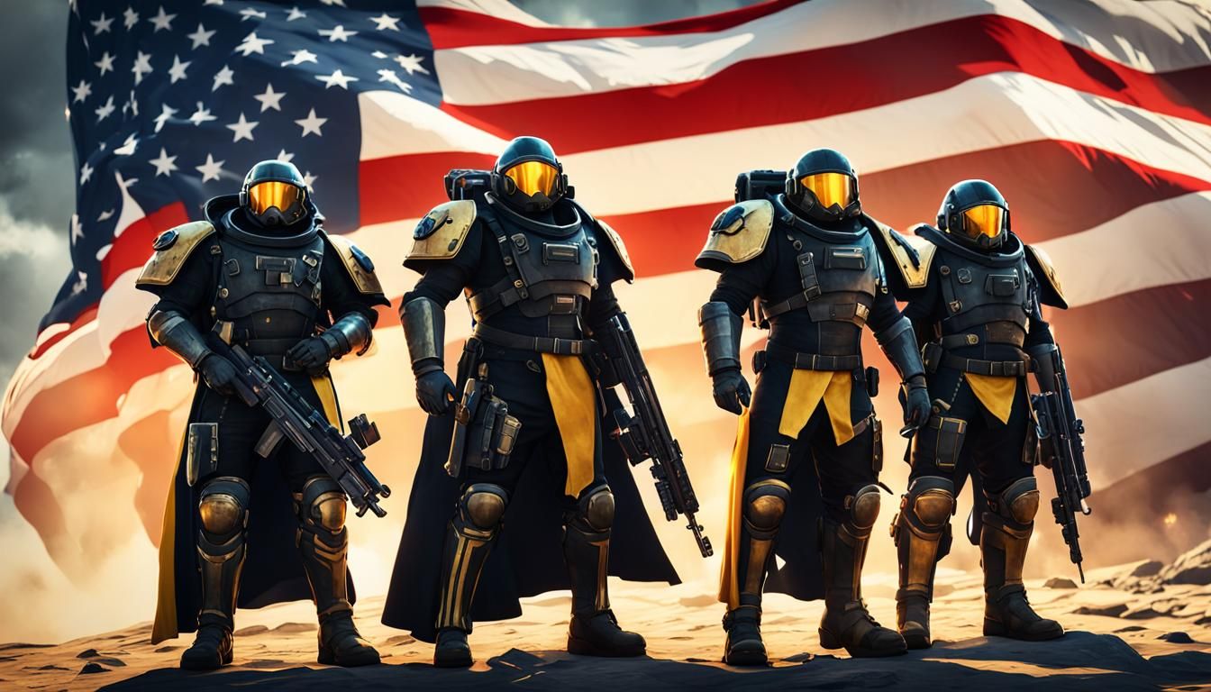 Helldivers (7) - AI Generated Artwork - NightCafe Creator