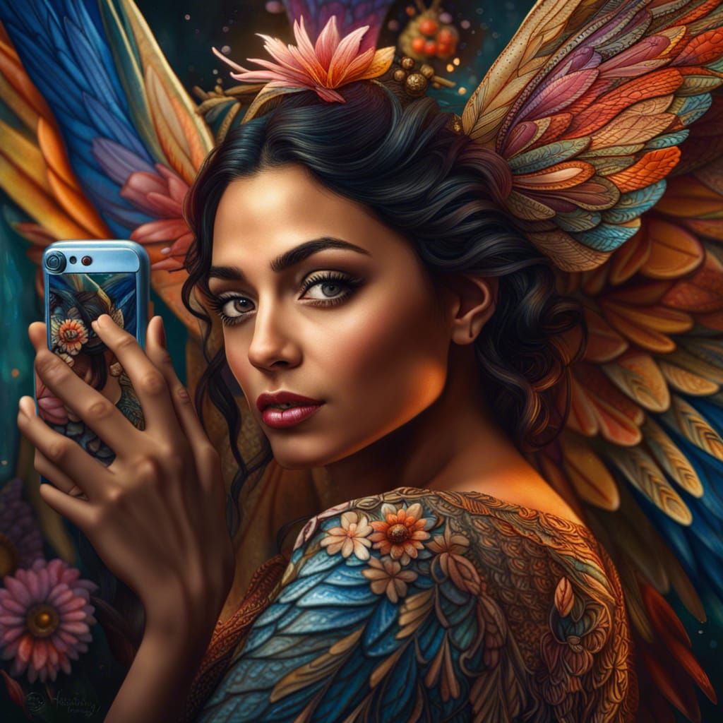 Fairy selfie - AI Generated Artwork - NightCafe Creator