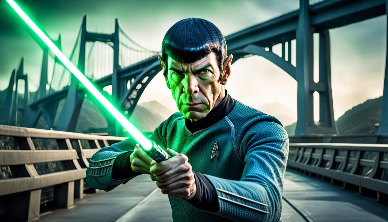 Spock, use the force!!!! - AI Generated Artwork - NightCafe Creator