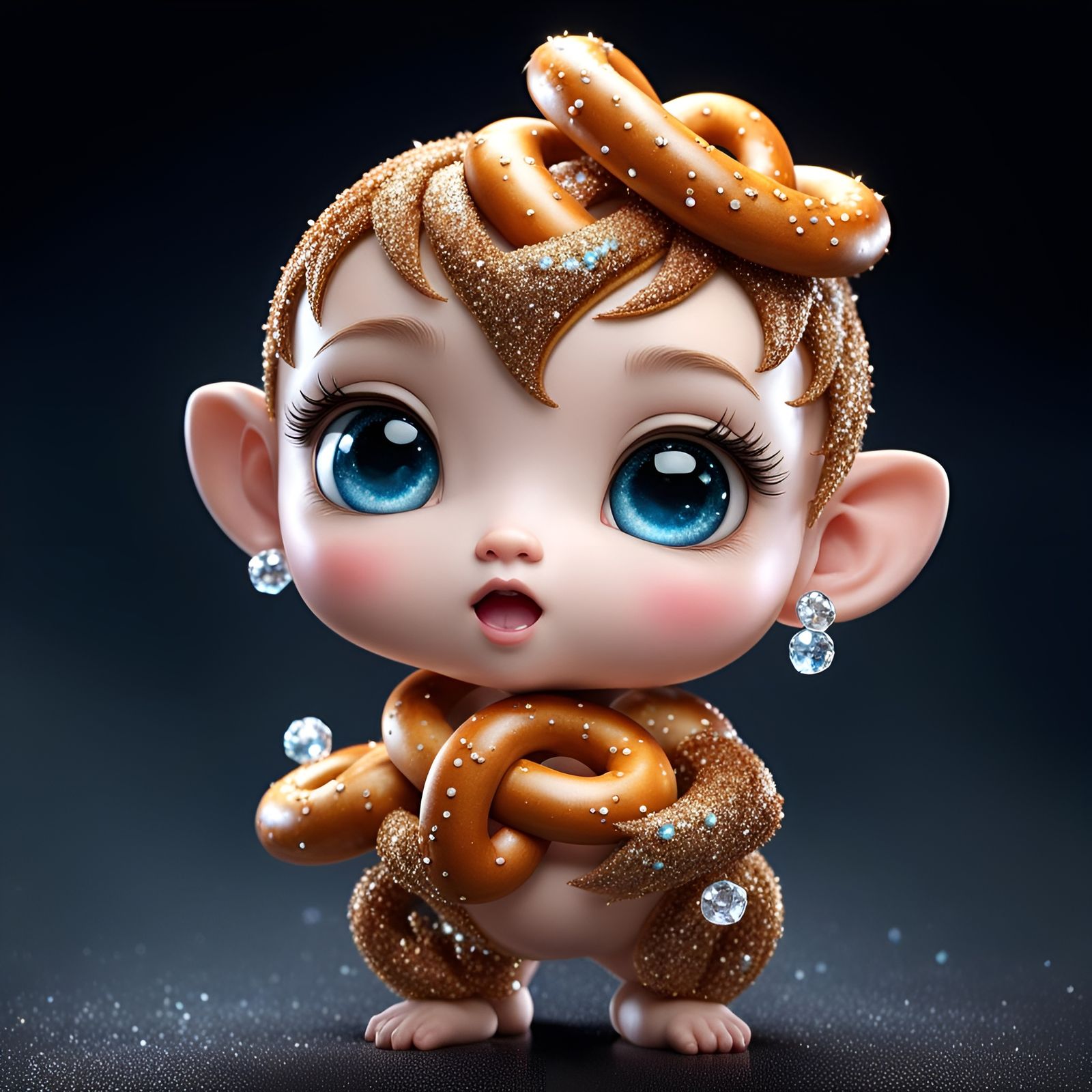 Chibi-Cute Baby Pretzel Character - AI Generated Artwork - NightCafe ...