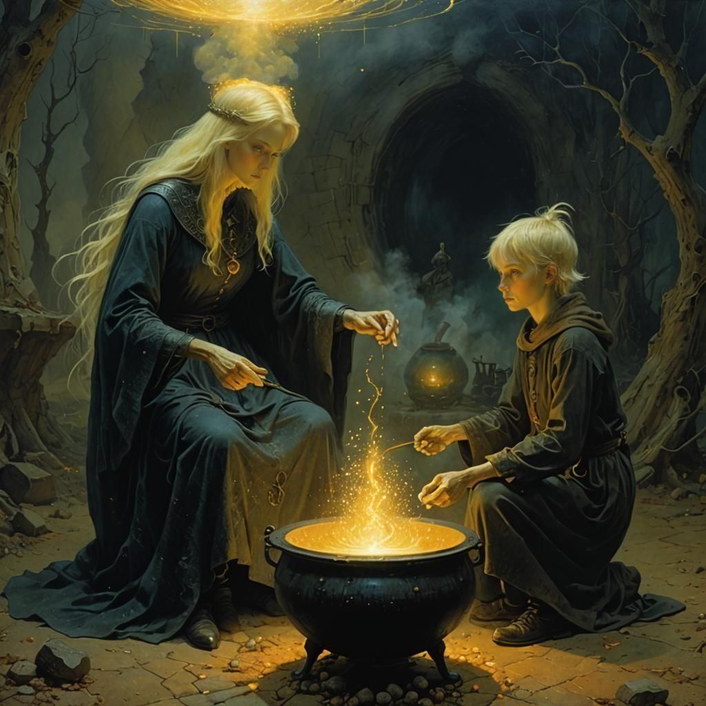 Master & Apprentice - AI Generated Artwork - NightCafe Creator