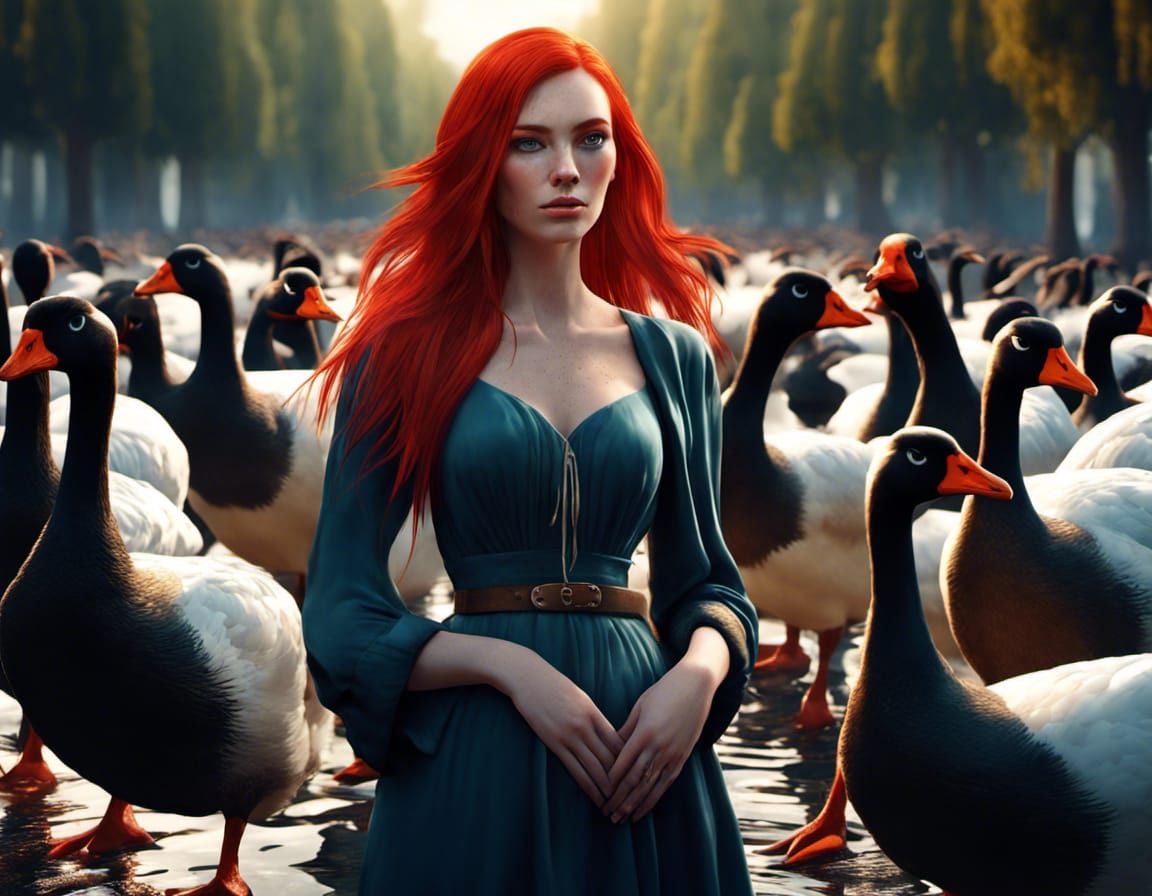 Determined Geese Army - AI Generated Artwork - NightCafe Creator