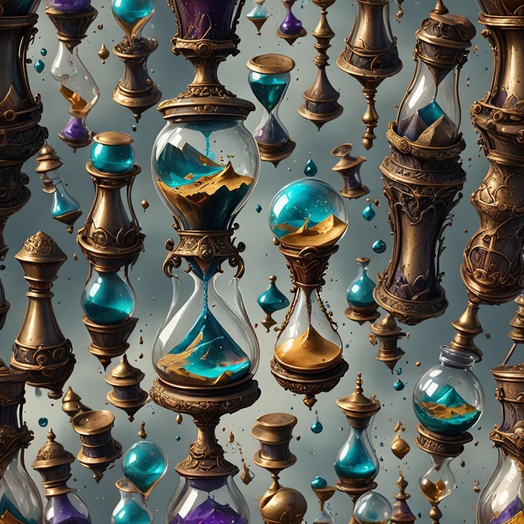 Overflow of time - AI Generated Artwork - NightCafe Creator