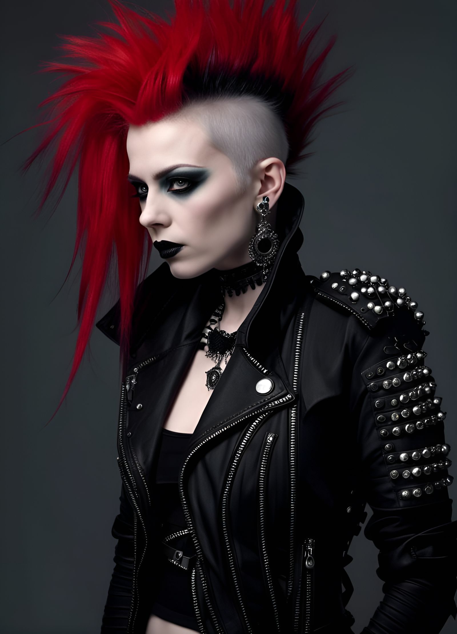 Darkk Vomit - DeathRock - AI Generated Artwork - NightCafe Creator