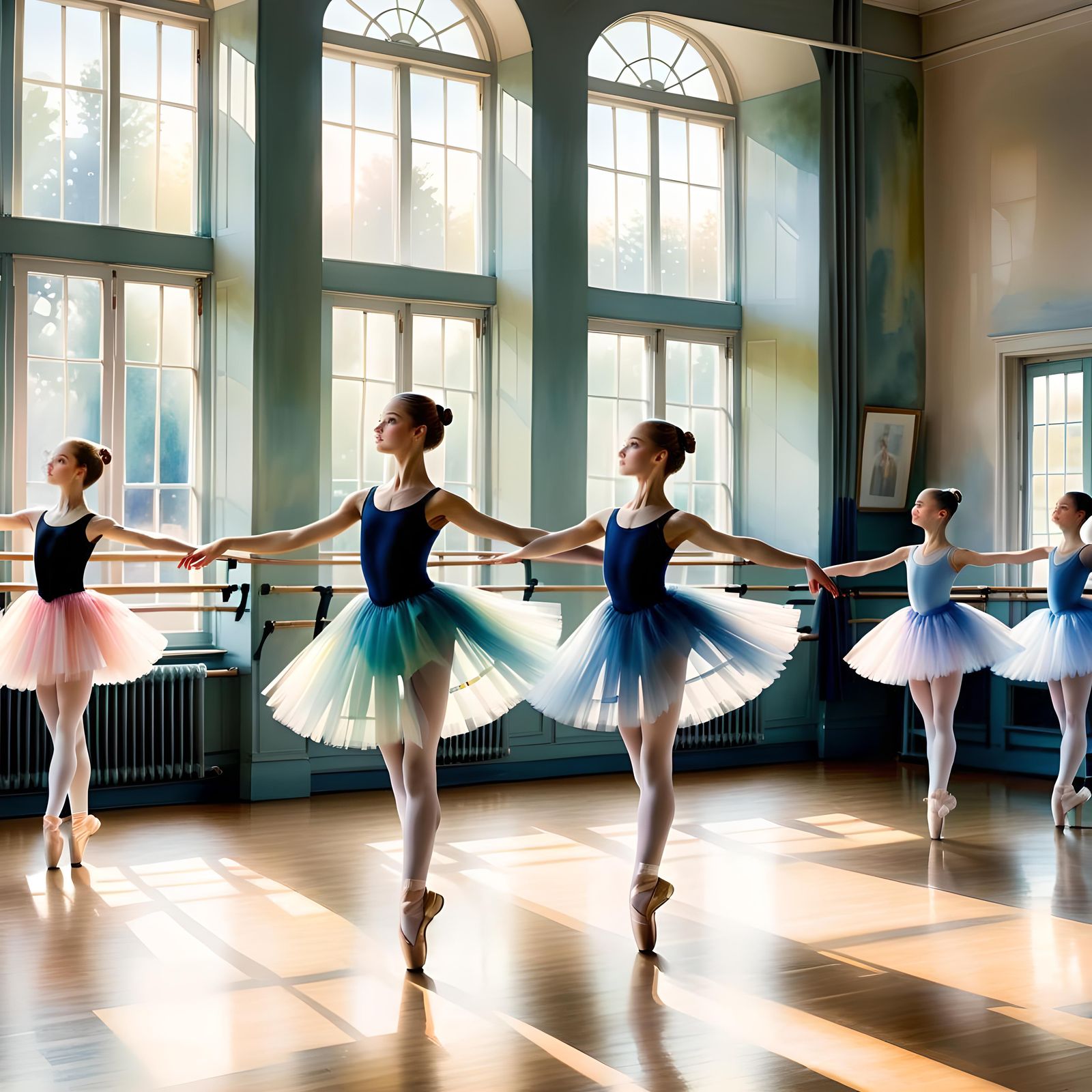 The Ballet Class - AI Generated Artwork - NightCafe Creator