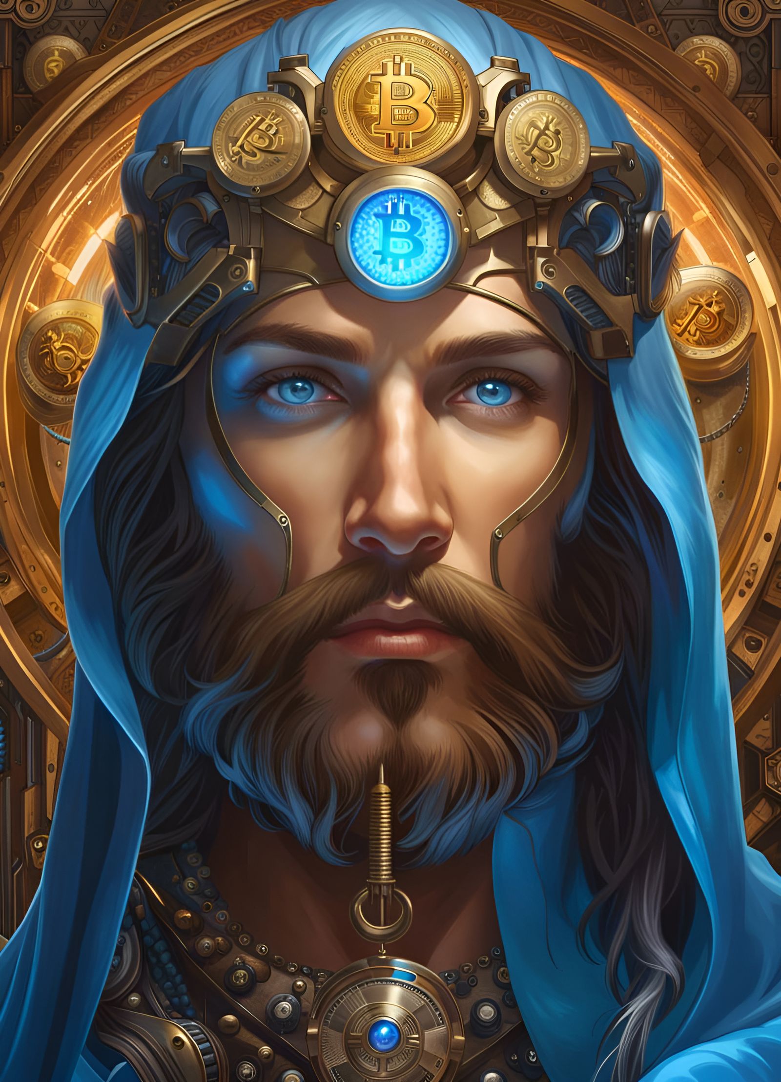 The Bitcoin King - AI Generated Artwork - NightCafe Creator