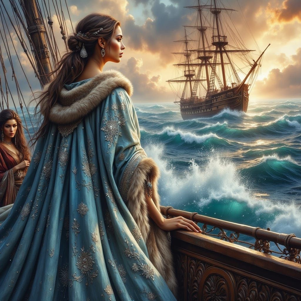 Winds of Fate - Determined Admiral Commands Stormy Seas in a...