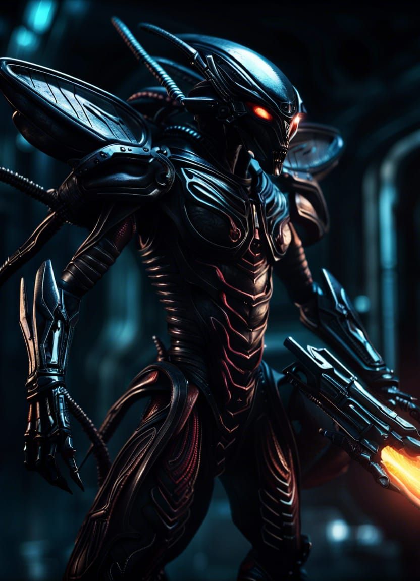 Insectoid Alien - AI Generated Artwork - NightCafe Creator