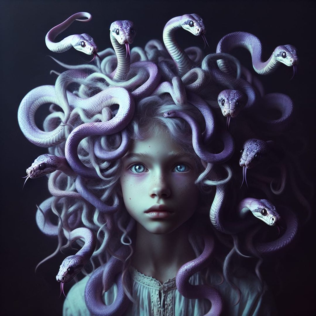 Medusa child - AI Generated Artwork - NightCafe Creator