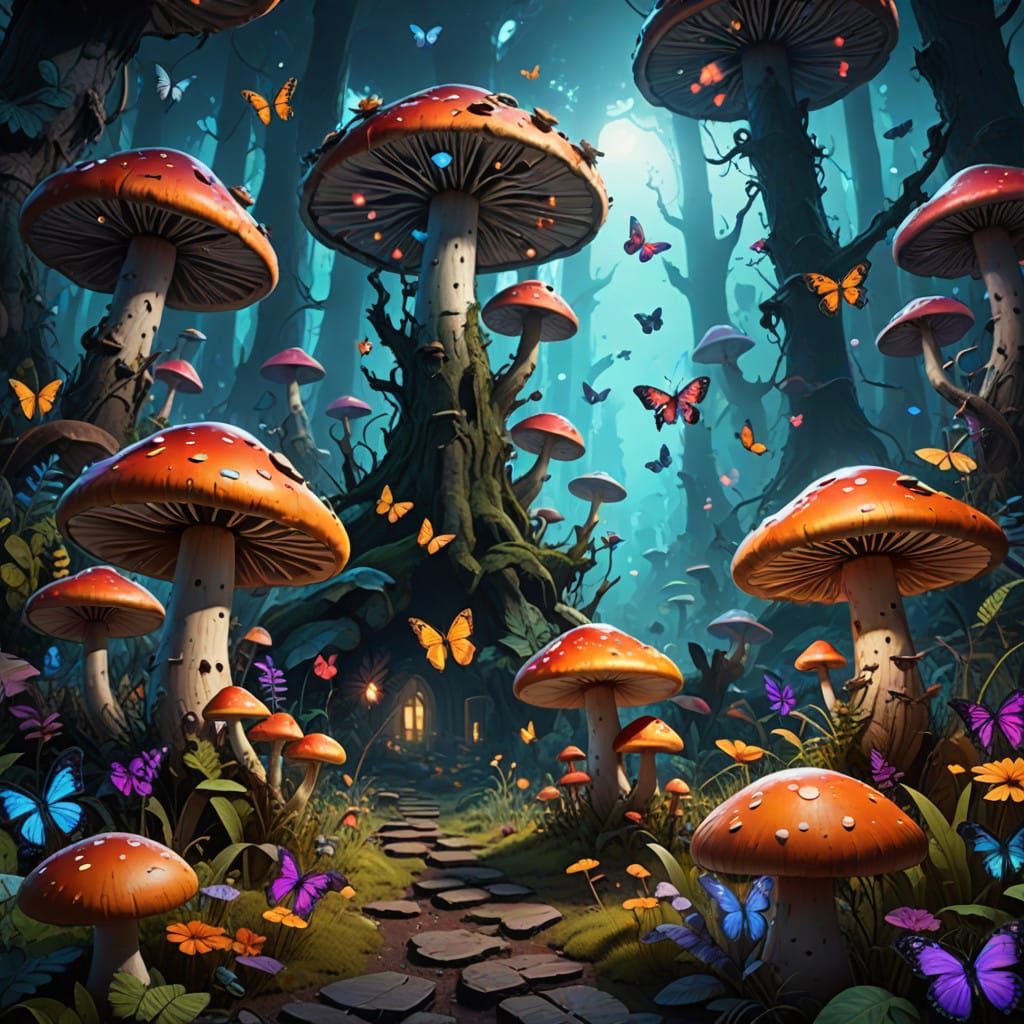 Concept art for a fairy wizard's cottage located in The Feywild in my ...