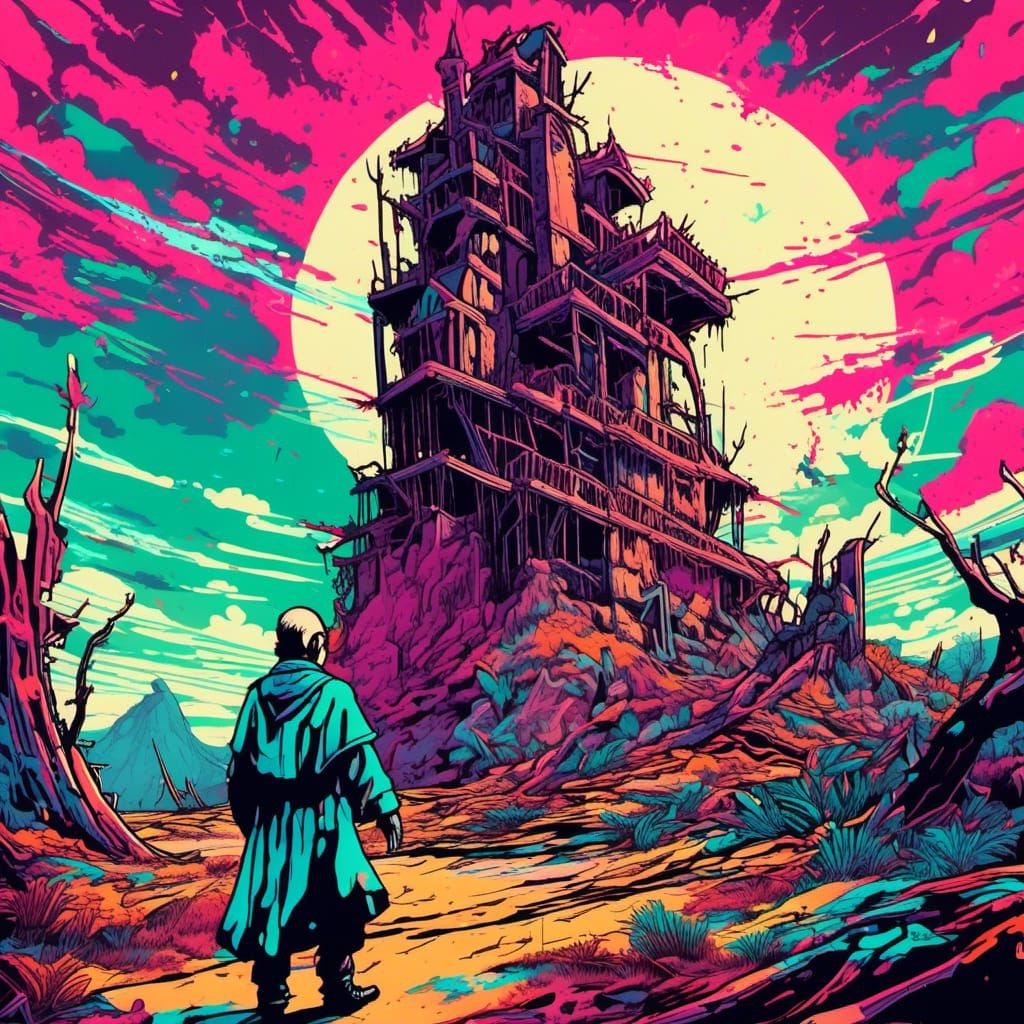 The Post-Apocalyptic Priest (CosmicConvergence) - AI Generated Artwork ...