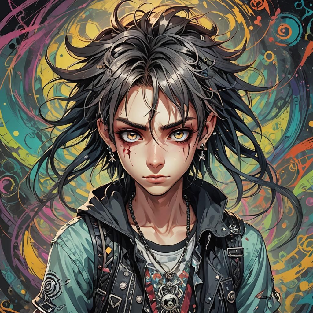 Punk pixie boy - AI Generated Artwork - NightCafe Creator