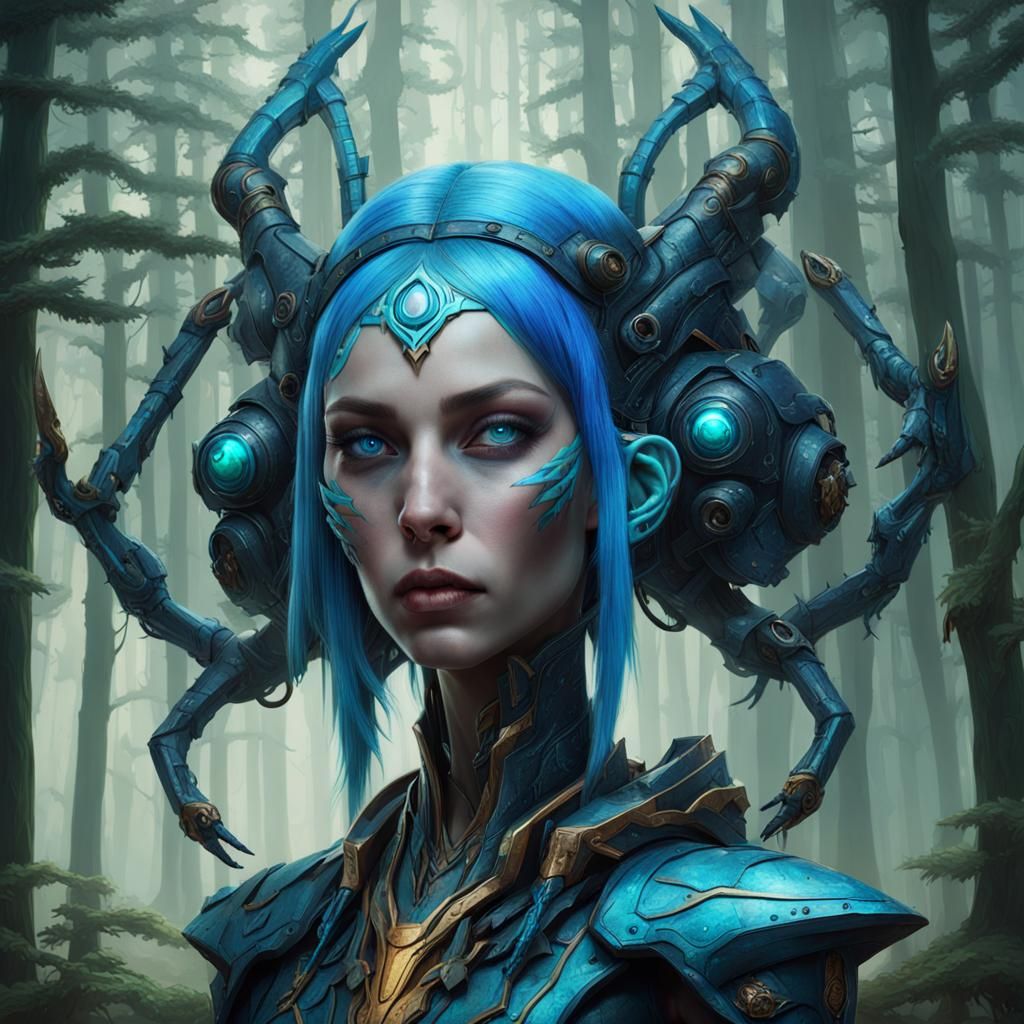 Cyber Elf Queen ART3 - AI Generated Artwork - NightCafe Creator