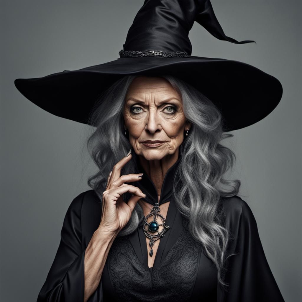 hot middleaged crone witch sensual - AI Generated Artwork - NightCafe ...