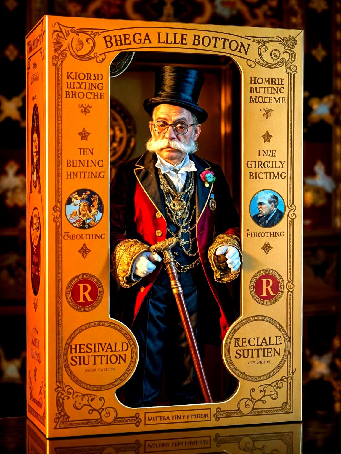 Sir Reginald Fuzzbottom, Parody Action Figure in G... - AI Art