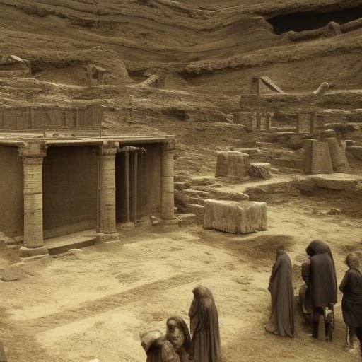 Dark Archaeological Dig site - AI Generated Artwork - NightCafe Creator