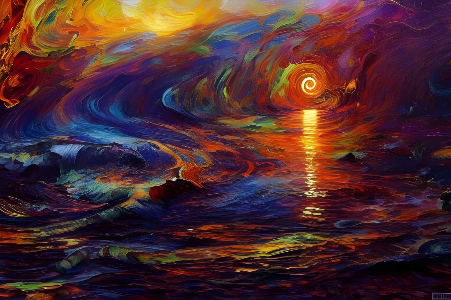 Shadows Swirl in Vortexes (II) - AI Generated Artwork - NightCafe Creator