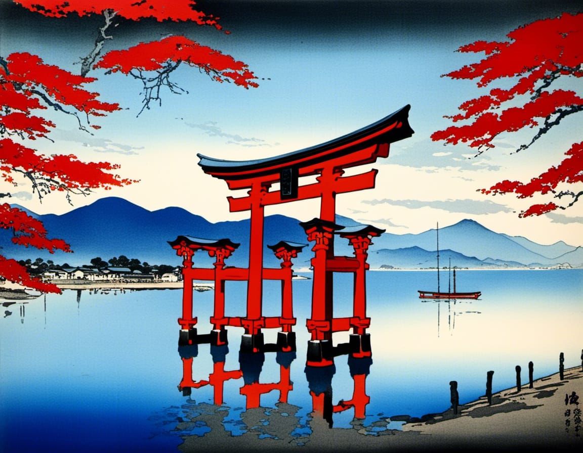 Torii Gate - AI Generated Artwork - NightCafe Creator