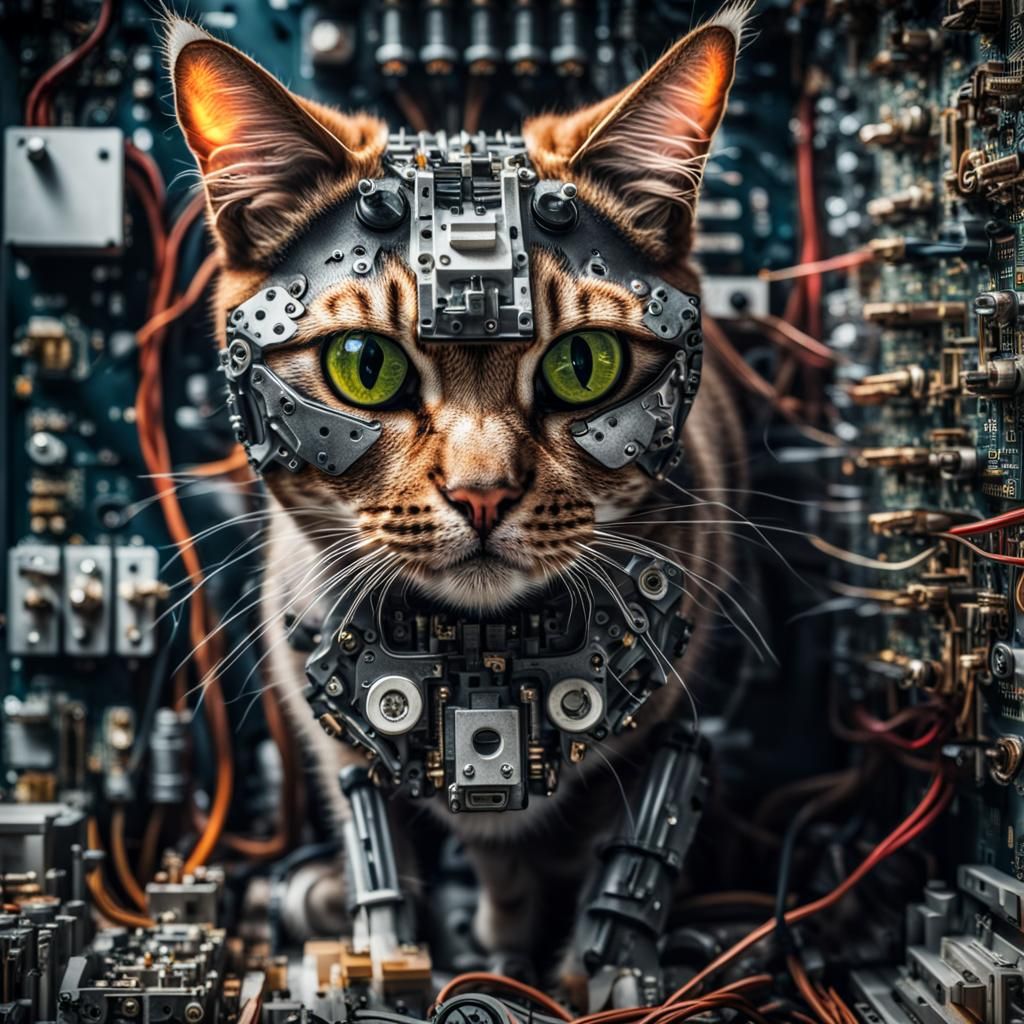 Robocat - AI Generated Artwork - NightCafe Creator