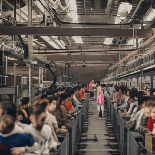 human factory - AI Generated Artwork - NightCafe Creator