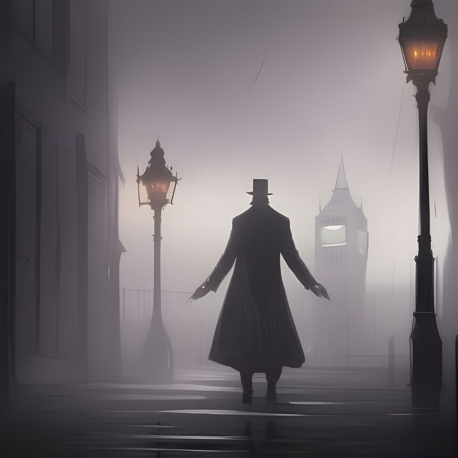 Jack the Ripper in London morning fog - AI Generated Artwork ...