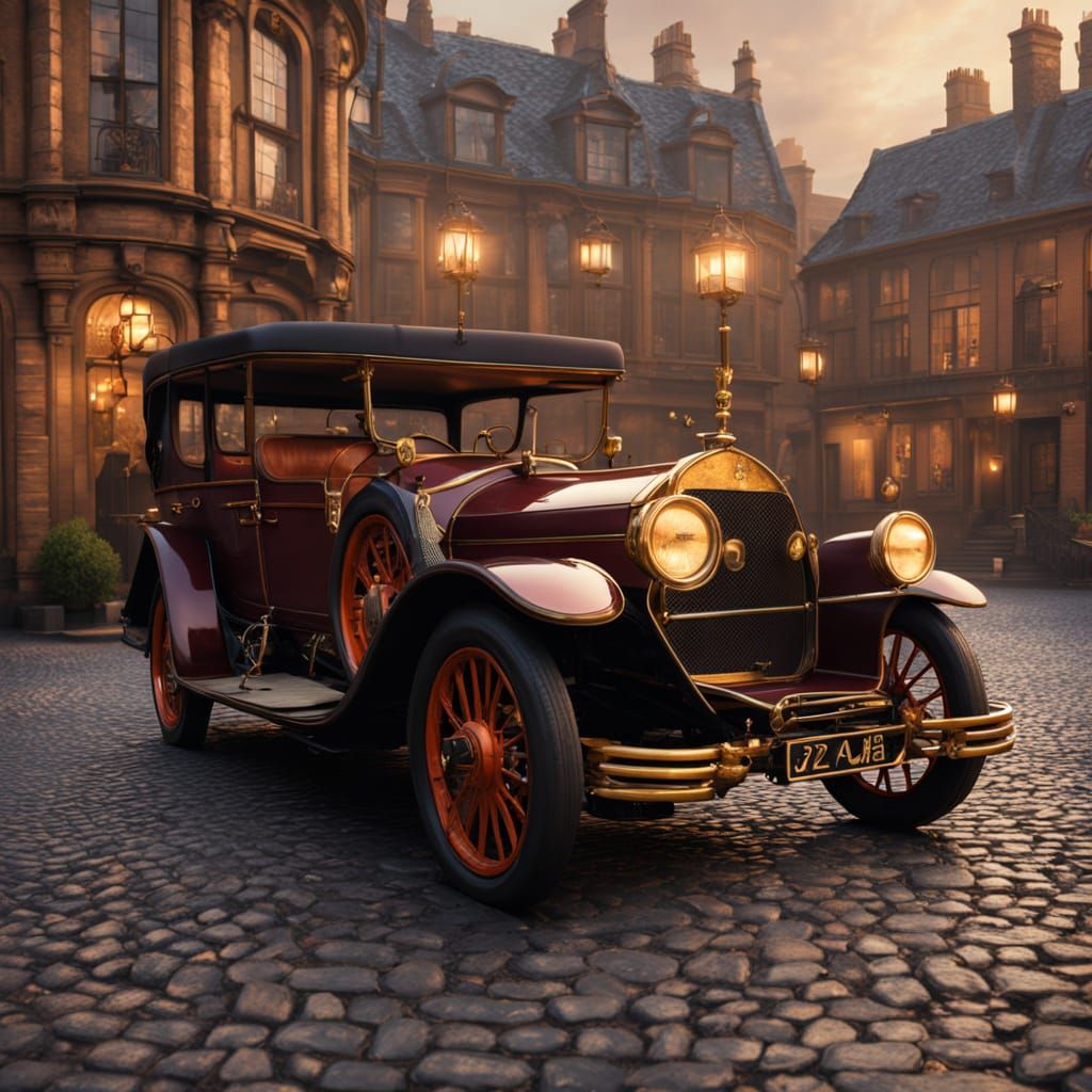 Wide street, cobblestone sidewalk, humble houses, with low walls in ...