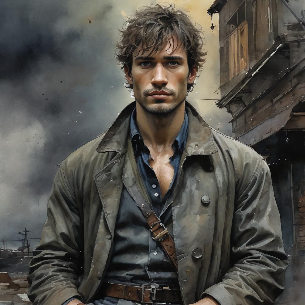 Watercolor portrait - AI Generated Artwork - NightCafe Creator