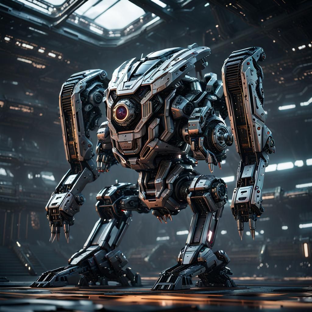 Borg Queen intricate mech details, ground level shot, 8K resolution ...