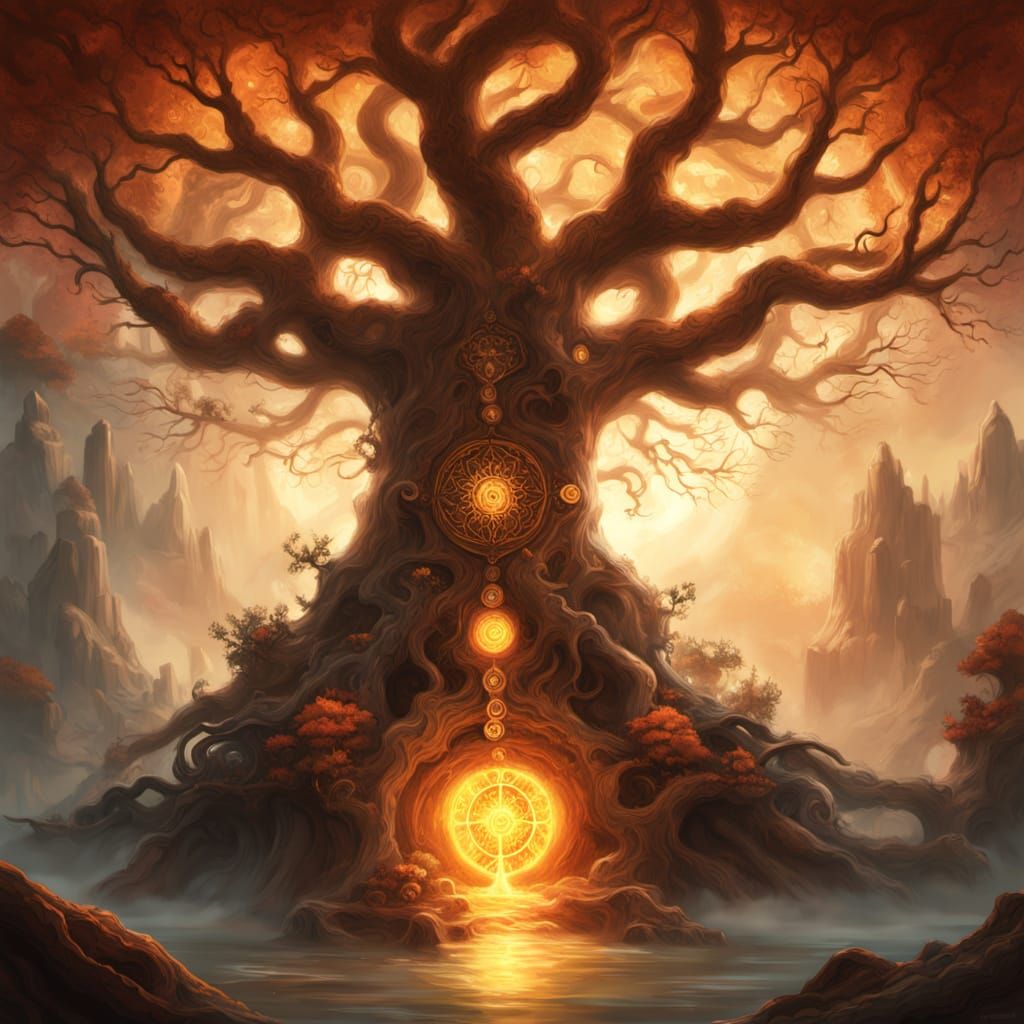 Concept art for a fantasy RPG Digital painting of a divine elemental ...