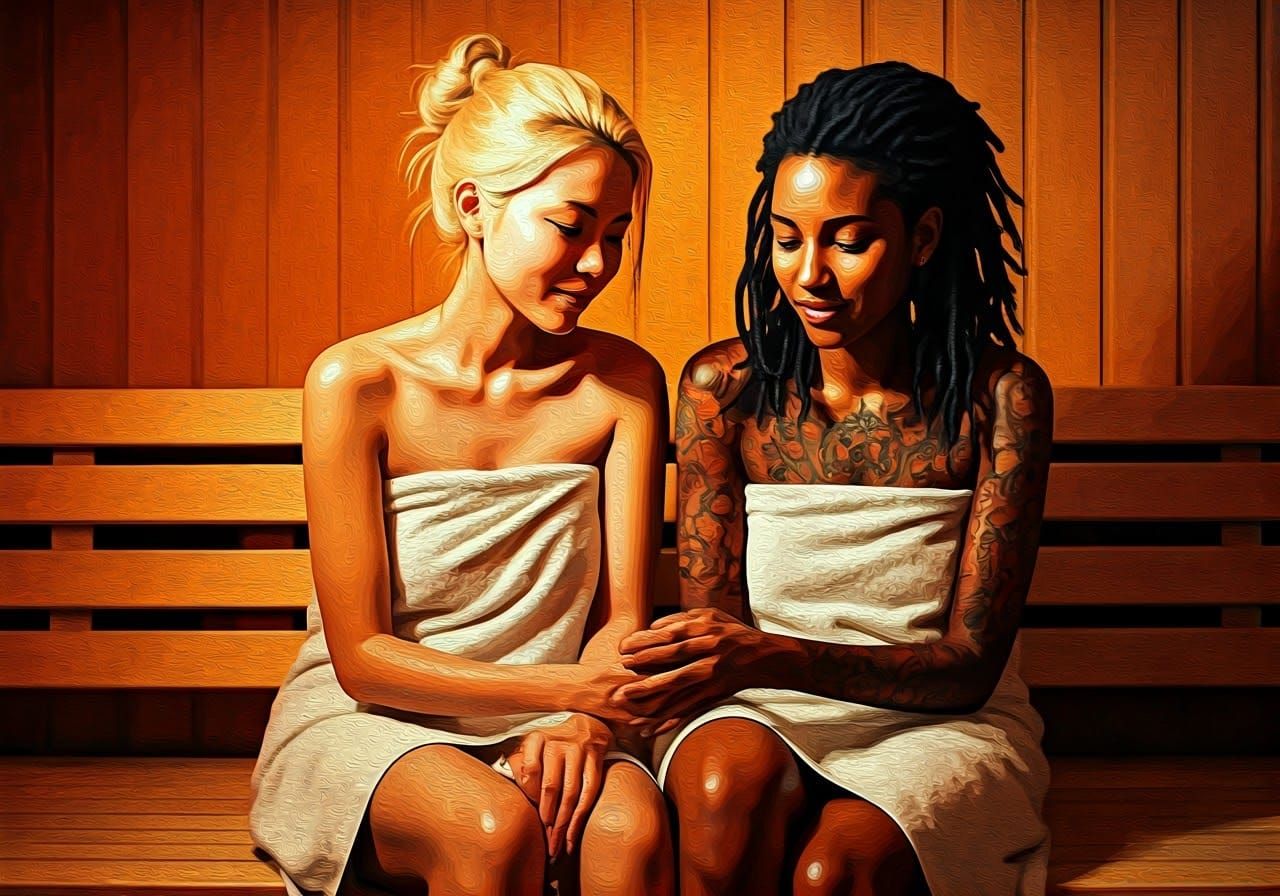 Impressionist Masterpiece with Ink Splatters and C... - AI Art