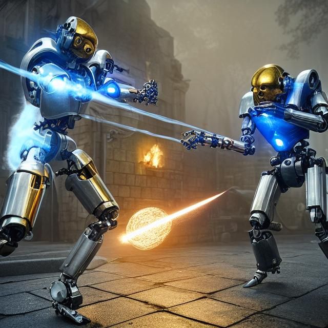 The original Krell laboratory is guarded by cyborgs armed with plasma ...