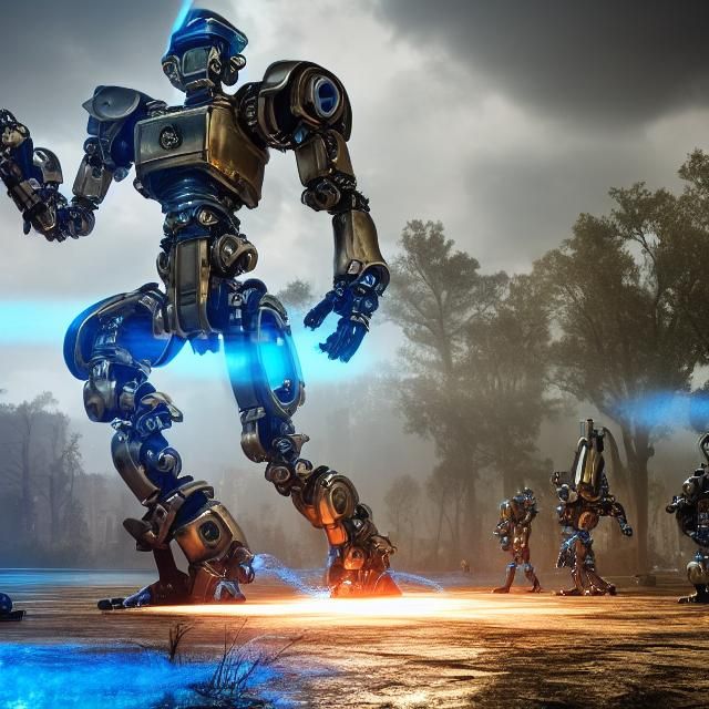 The original Krell laboratory is guarded by cyborgs armed with plasma ...