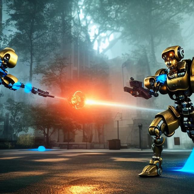 The original Krell laboratory is guarded by cyborgs armed with plasma ...