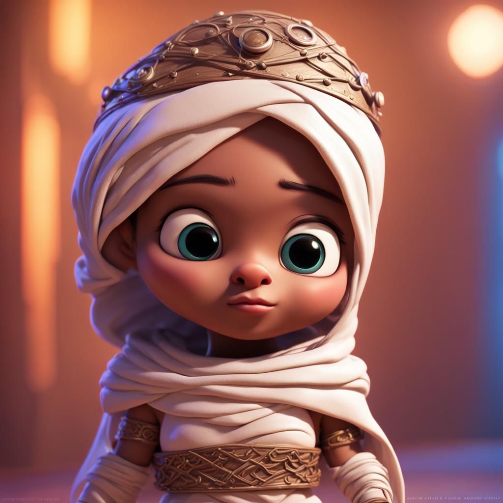 Adorable little mummy princess - AI Generated Artwork - NightCafe Creator