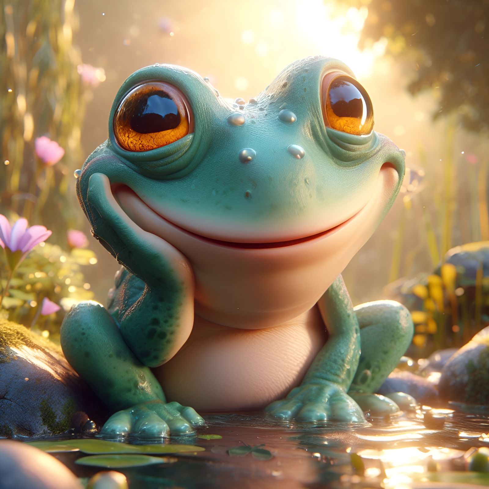 You are toadally ribbiting to me. - AI Generated Artwork - NightCafe Creator