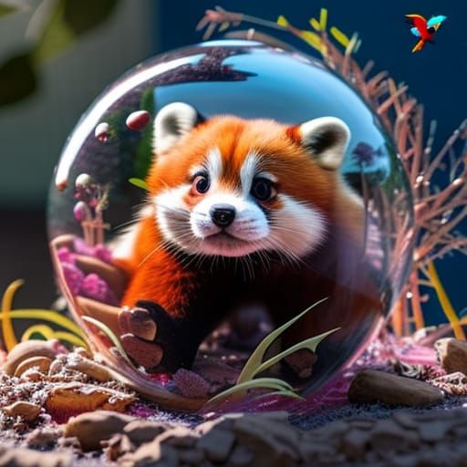 Say hello to my little Panda - AI Generated Artwork - NightCafe Creator