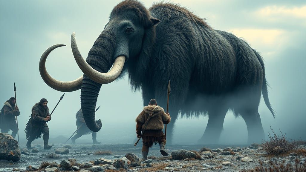 The mammoth hunt - The mammoth hunt